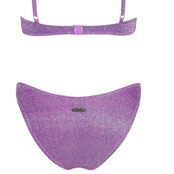 triangl swimwear | Swim | Violet Sparkle Normal Coverage Bathing Suit ...